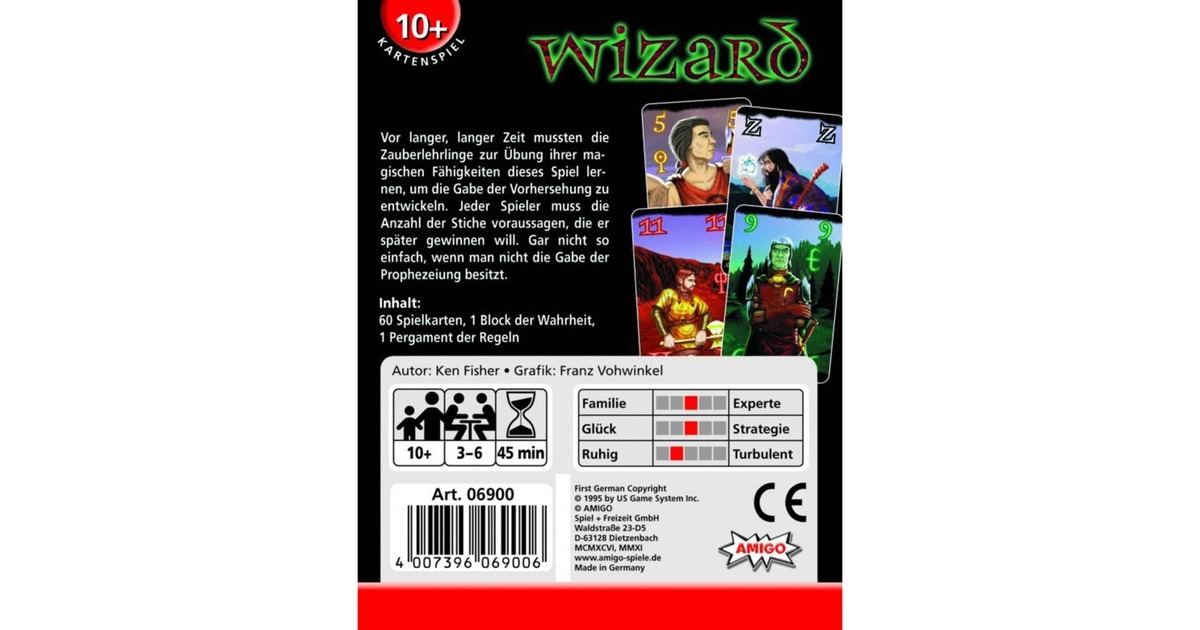 Amigo Wizard, Kartenspiel