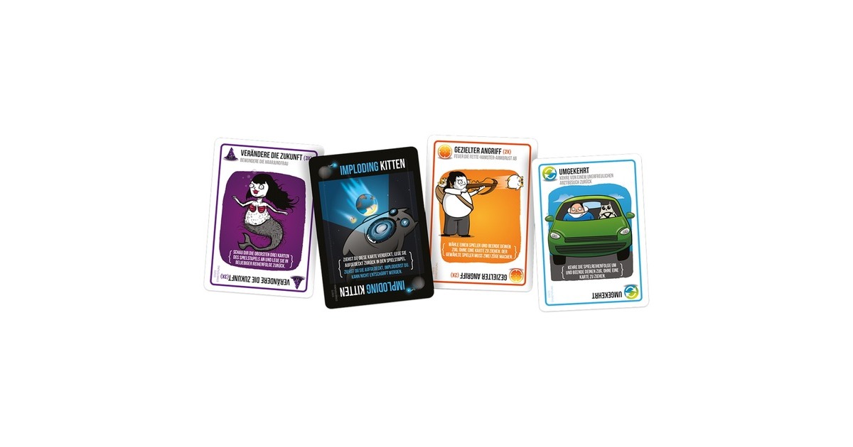 Asmodee Exploding Kittens - Imploding Kittens, Kartenspiel Erweiterung