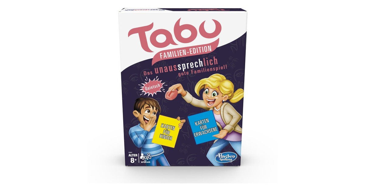 Hasbro Tabu Familien Edition, Partyspiel
