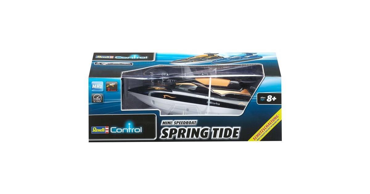 Revell Mini Speedboat SPRING TIDE 40, RC schwarz/weiß