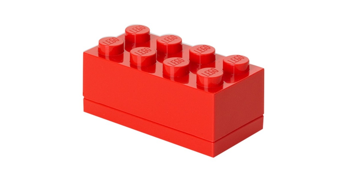 Room Copenhagen LEGO Mini Box 8 , Lunch-Box rot