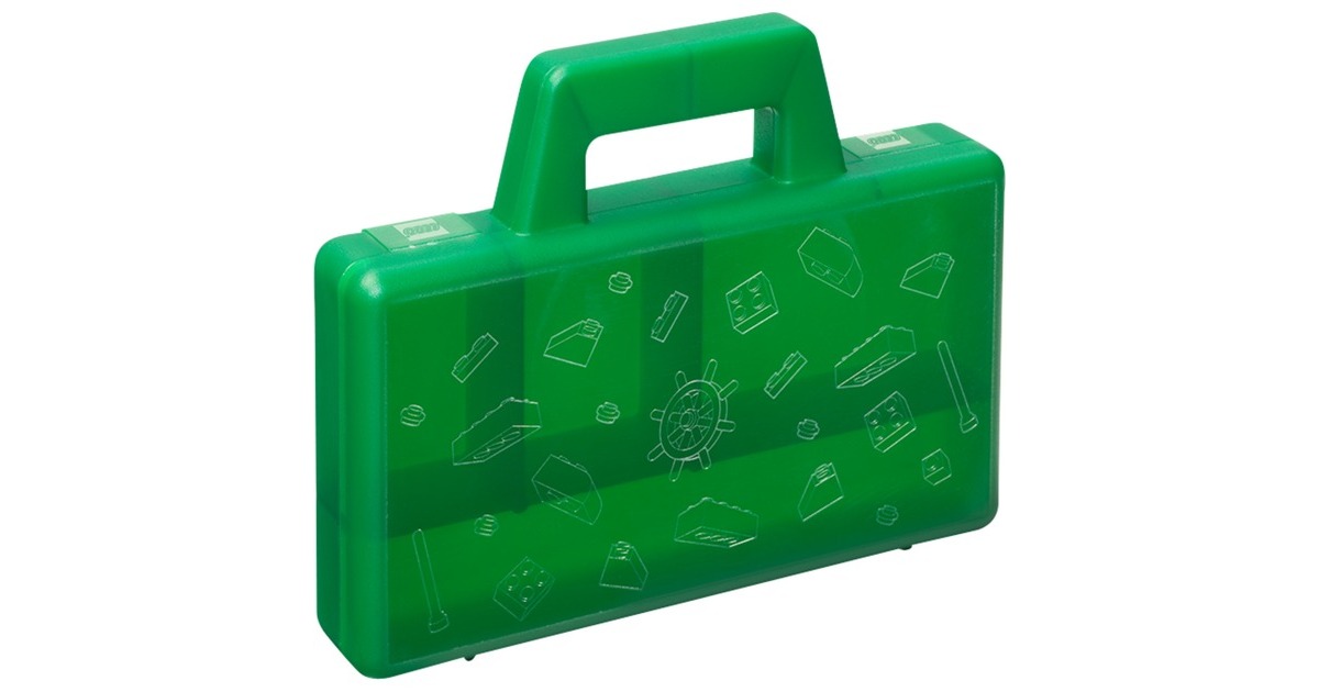 Room Copenhagen LEGO Sortierbox to go, Aufbewahrungsbox grün