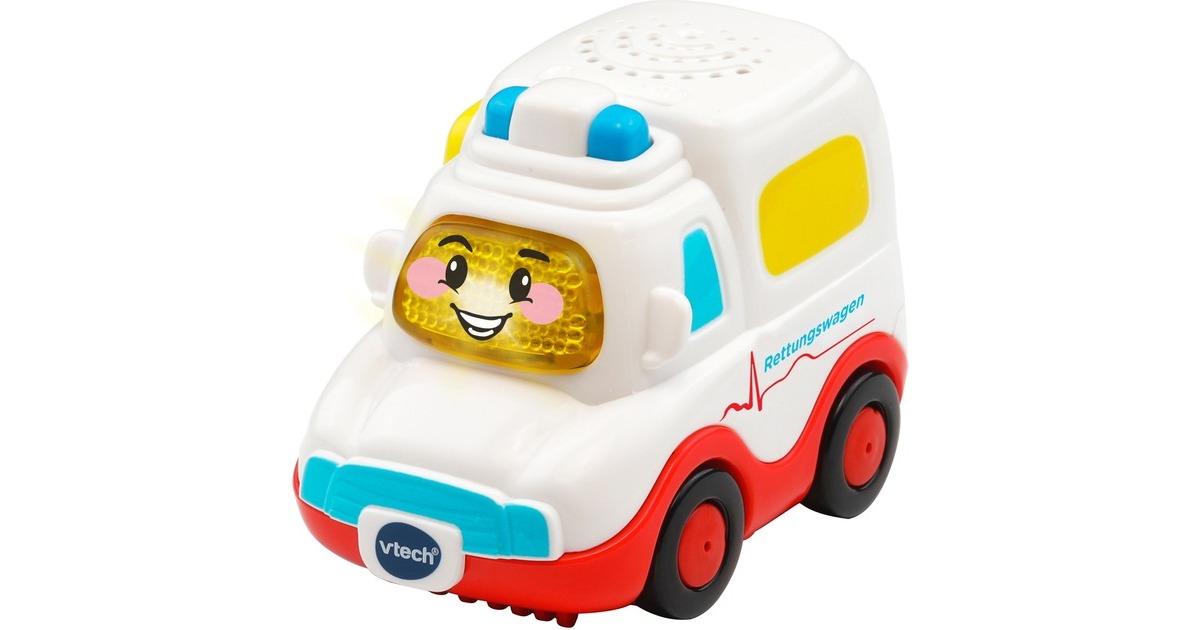VTech Tut Tut Baby Flitzer - Rettungswagen, Spielfahrzeug