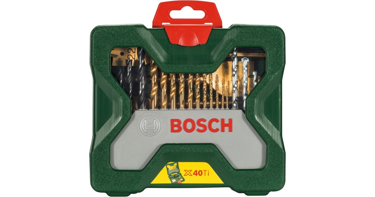 Bosch Heimwerken & Garten X-Line Titanium Bohrer- und Schrauber-Set, 40-teilig, Bohrer- & Bit ...