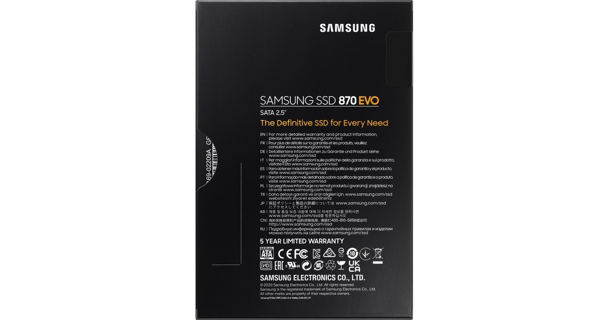SAMSUNG 870 EVO 500 GB, SSD SATA 6 Gb/s, 2,5", intern