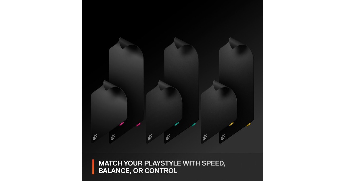 SteelSeries QcK Performance Speed, Gaming-Mauspad schwarz, Größe L