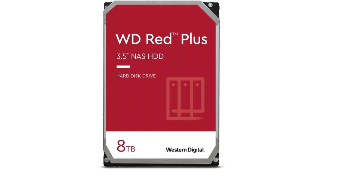 WD Red Plus NAS-Festplatte 8 TB SATA 6 Gb/s, 3,5", 24/7 Outlet