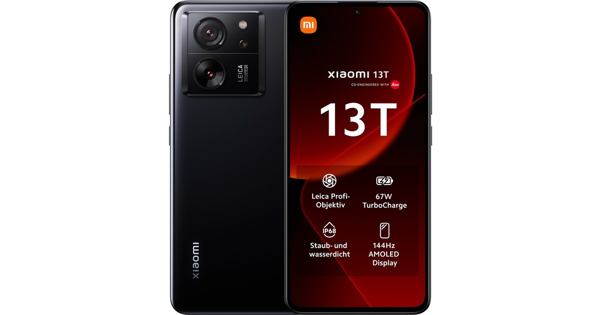 Xiaomi 13T 256GB, Handy Black, Android 13, 8 GB