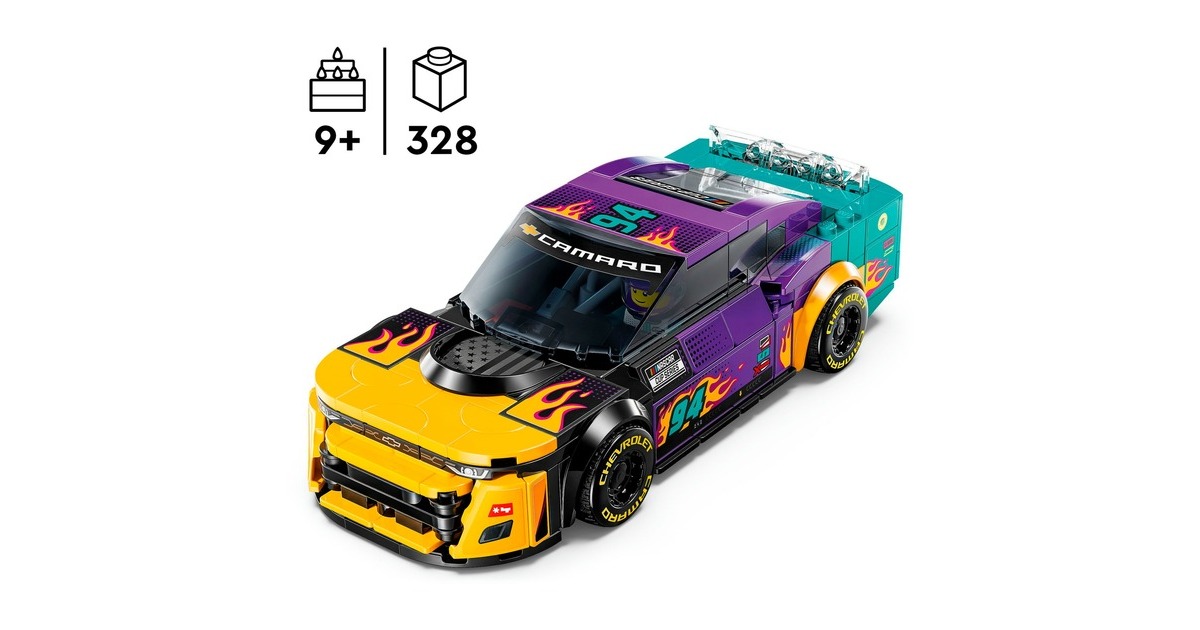 LEGO 76935 Speed Champions NASCAR Next Gen Chevrolet Camaro ZL1 ...