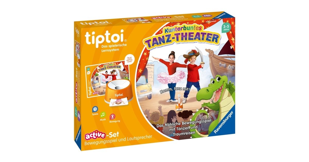 Ravensburger tiptoi ACTIVE Set Kunterbuntes Tanz-Theater ...