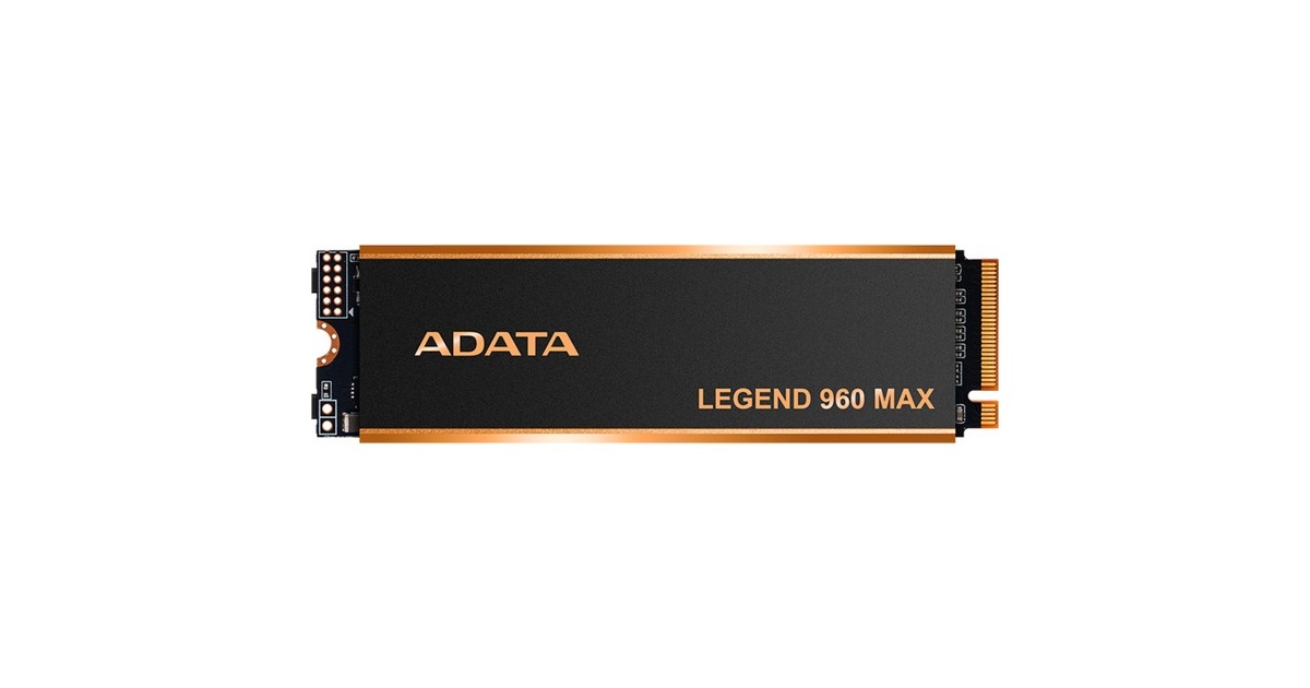 ADATA LEGEND 960 MAX 2 TB, SSD dunkelgrau/gold, PCIe 4.0 x4, NVMe 1.4 ...