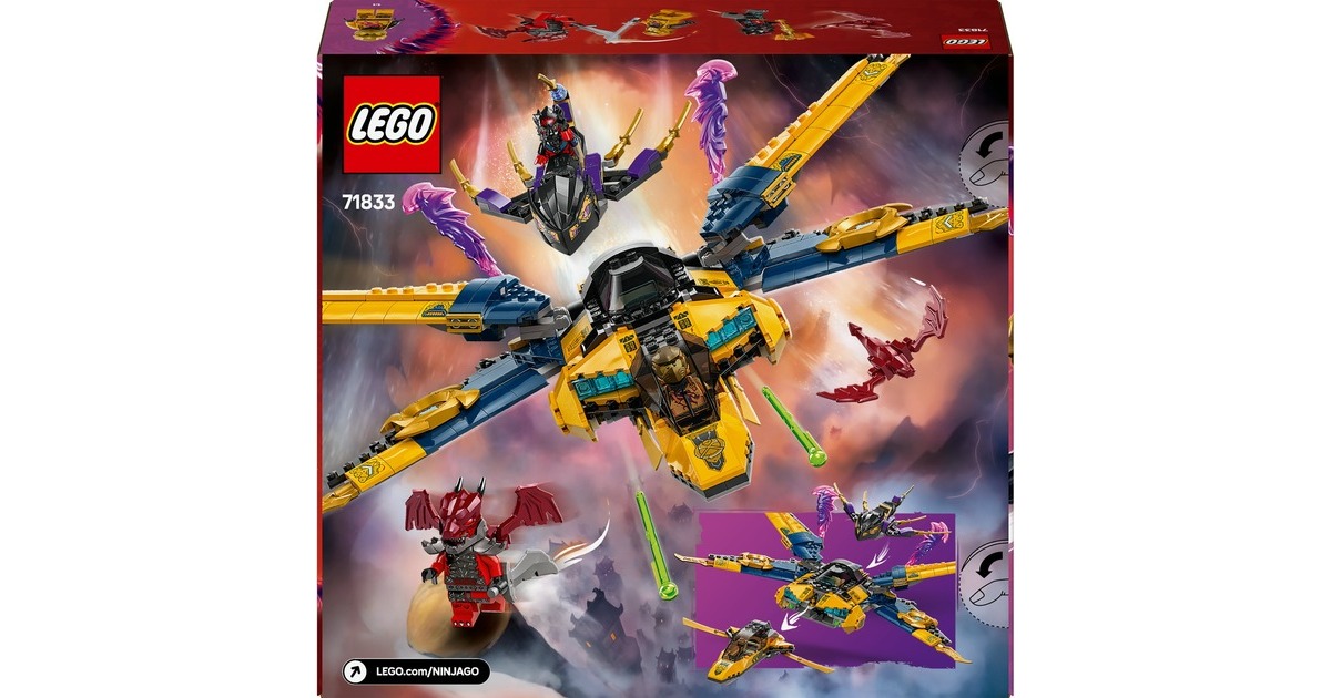 LEGO 71833 Ninjago Ras und Arins Super-Sturmflieger, Konstruktionsspielzeug