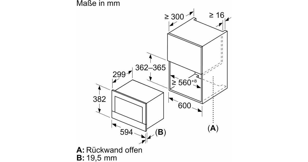 Bosch Home BER7321B1 Serie 8, Mikrowelle schwarz, mit Grillfunktion