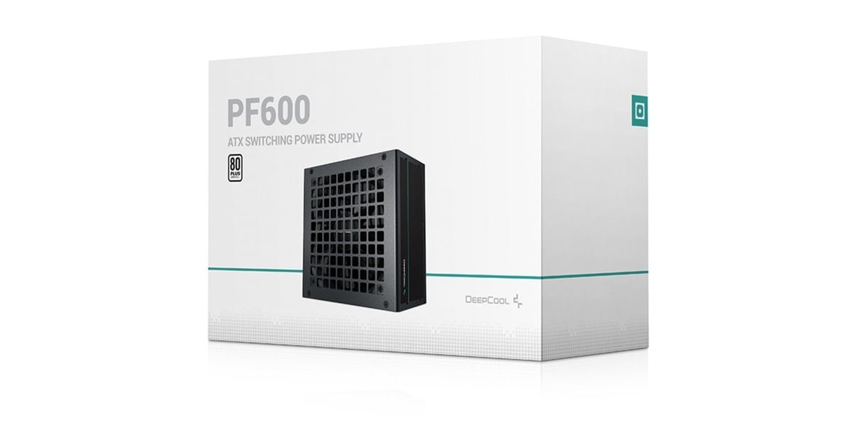 DeepCool PF600 600W, PC-Netzteil schwarz, 4x PCIe, 600 Watt