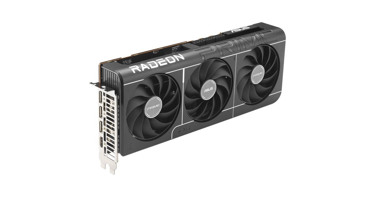 ASUS Radeon RX 9070 XT PRIME GAMING OC, Grafikkarte grau, RDNA4, GDDR6 ...