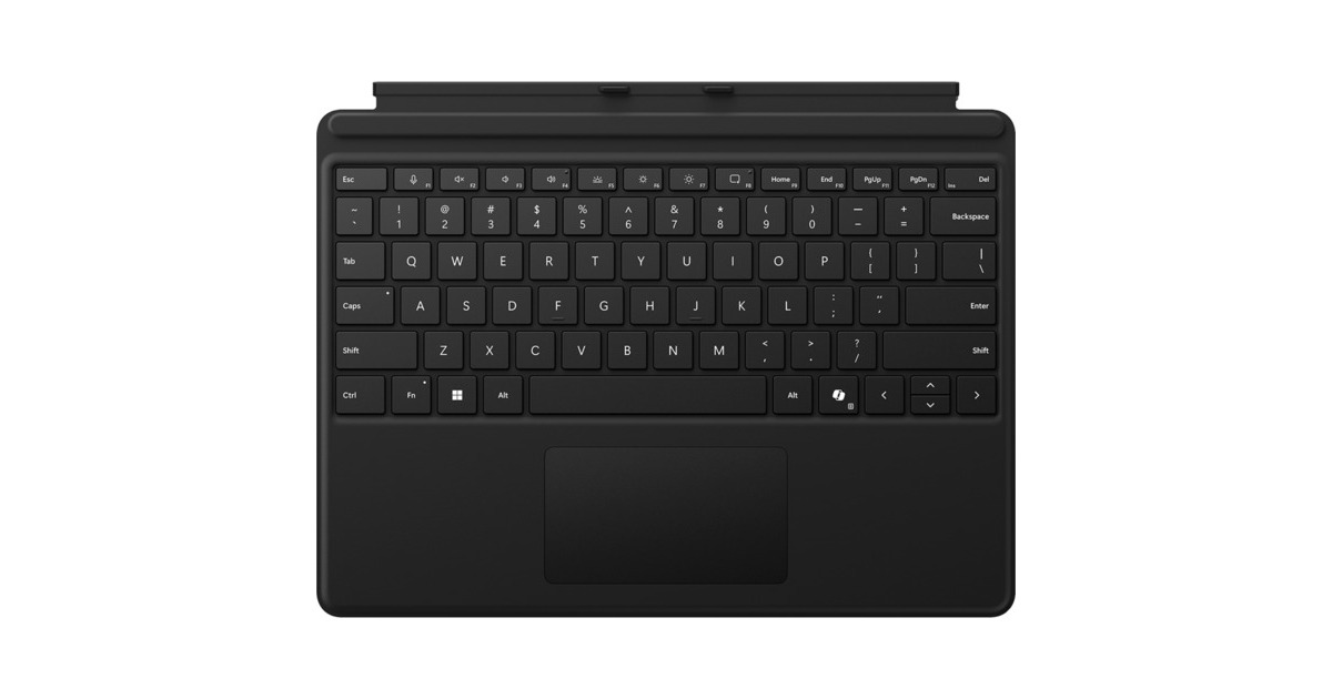 Microsoft Surface Pro Keyboard, Tastatur schwarz, DE-Layout, für ...