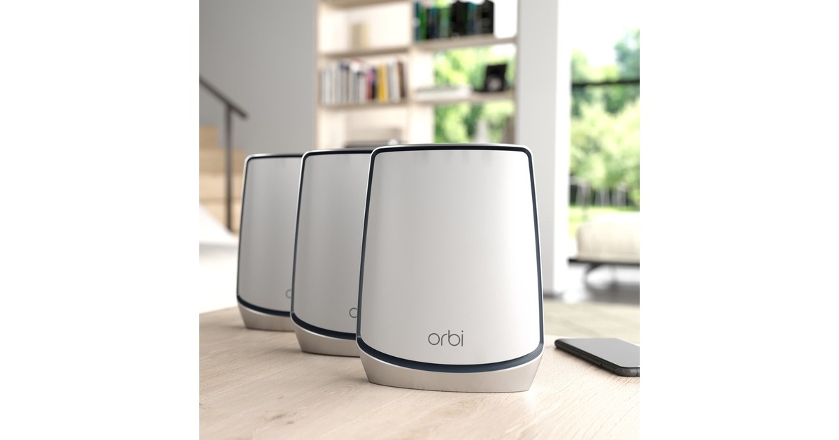 Netgear Orbi RBK853 3er Set, Mesh Router 1x Router (RBR850), 2x ...