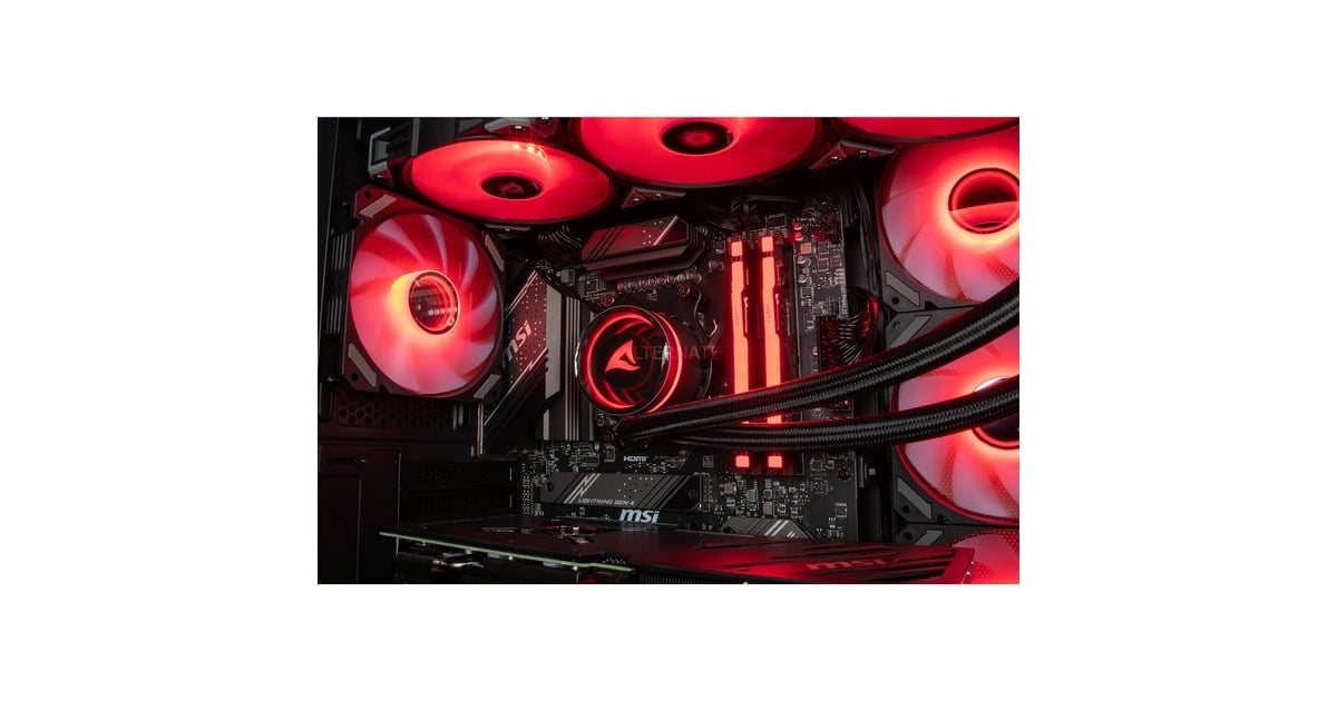 ALTERNATE Custom PC Series • Red Thunder Elements Gaming-PC schwarz ...