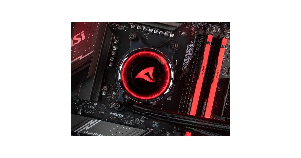 ALTERNATE Custom PC Series • Red Thunder Elements Gaming-PC schwarz ...