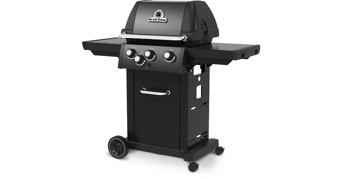 Broil King Gasgrill Royal 340 Shadow schwarz, mit Seitenbrenner