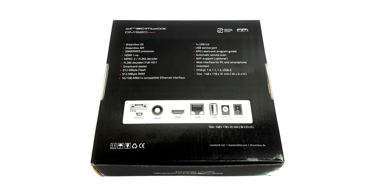 Dreambox DM520 mini, Sat-Receiver schwarz, DVB-S2 Outlet