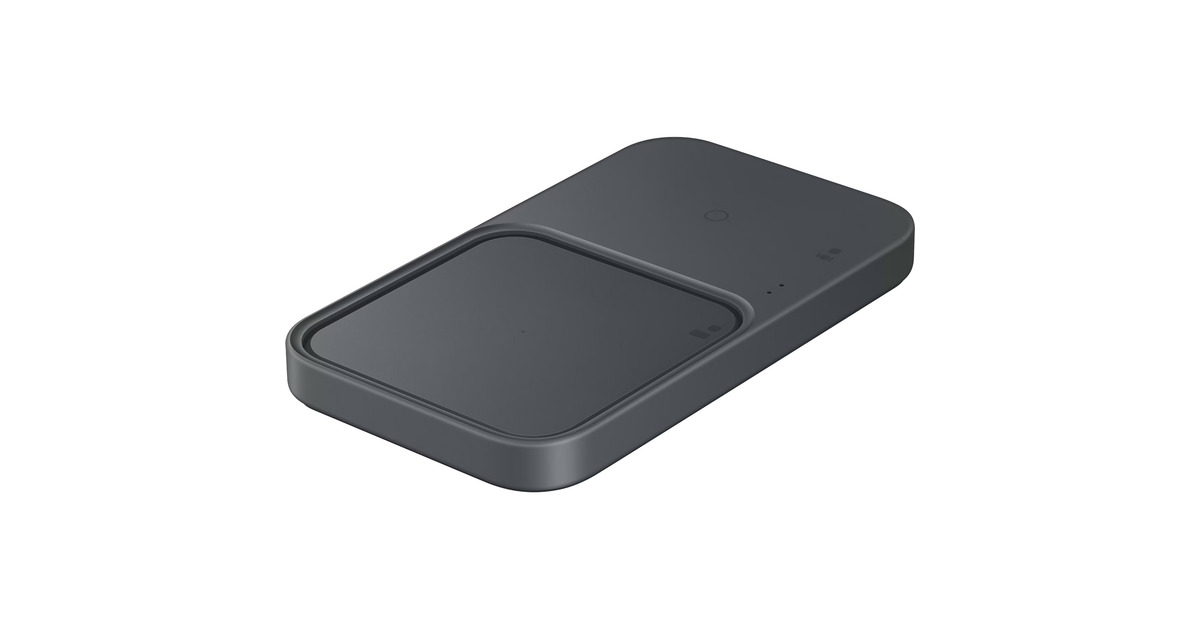 Samsung Wireless Charger Duo EP-P5400, Ladestation dunkelgrau