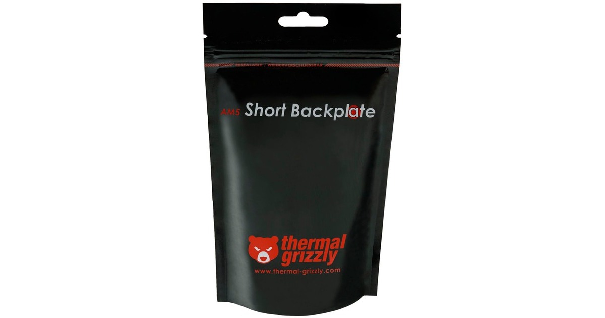 Thermal Grizzly AM5 Short Backplate, Befestigung/Montage schwarz