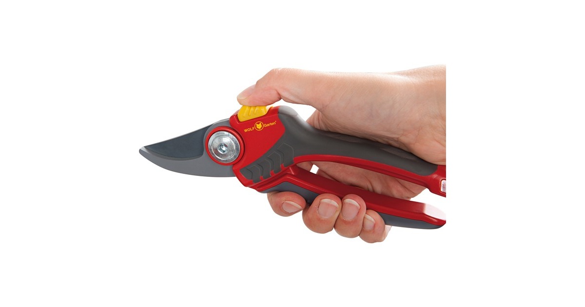 WOLF-Garten Gartenschere RR 4000 "Premium Plus" rot/grau, 2-schneidig