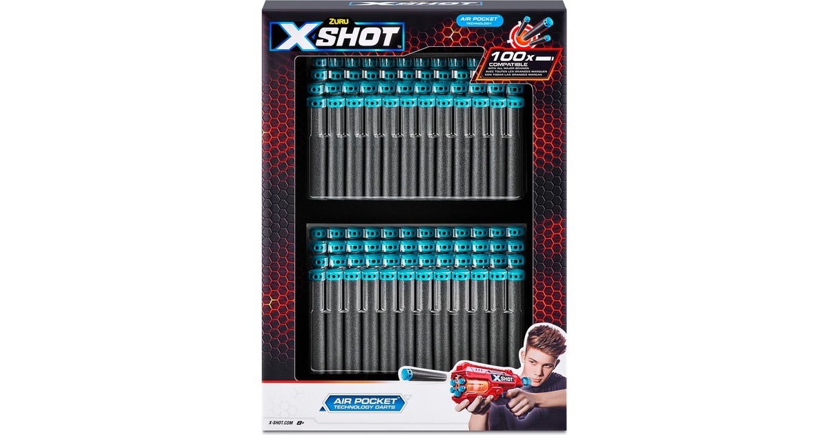 ZURU XSHOT 100er-Pack Refill Darts, Dartblaster