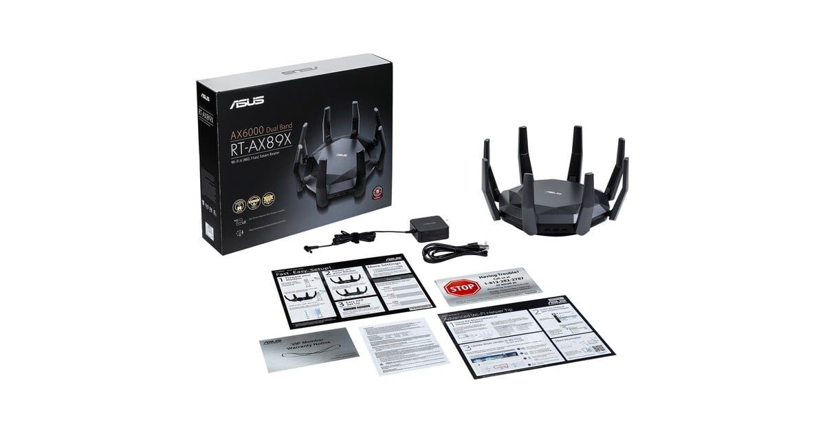 ASUS RT-AX89X, Router schwarz/gold