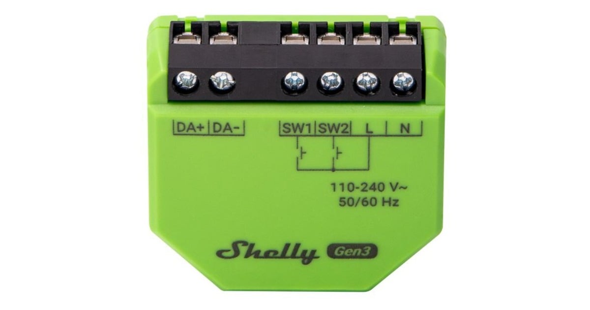 Shelly Dimmer Gen3 grün/schwarz