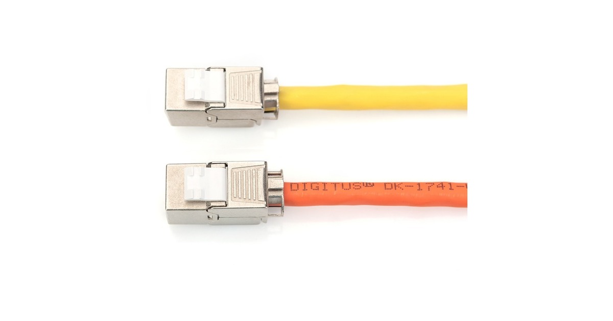 Digitus CAT 6A Keystone-Modul DN-93615 silber, werkzeugfrei, geschirmt