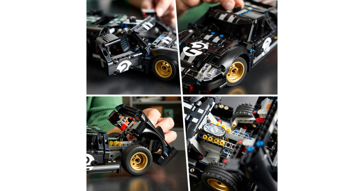 LEGO 42223 Technic 1966 Ford GT40 MKII Rennwagen, Konstruktionsspielzeug