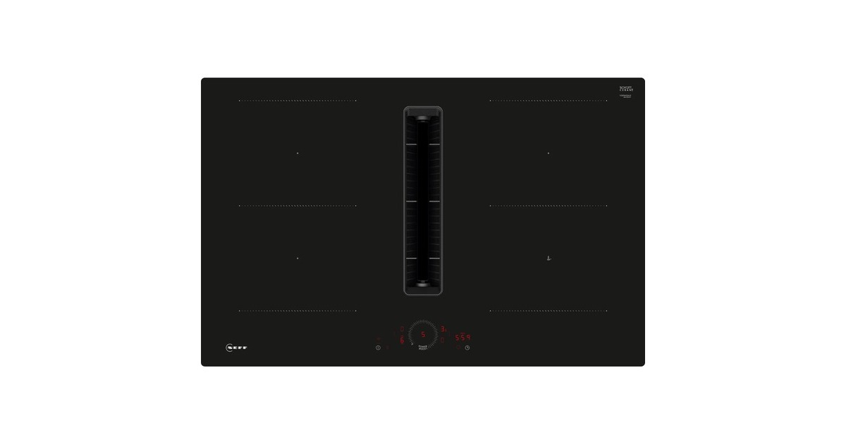 Neff V58NHQ4L0 N 70, Autarkes Kochfeld schwarz, 80 cm, mit integriertem ...