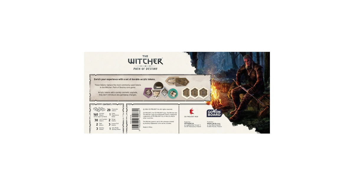 Asmodee The Witcher: Pfad des Schicksals - Acrylic Tokens, Brettspiel ...