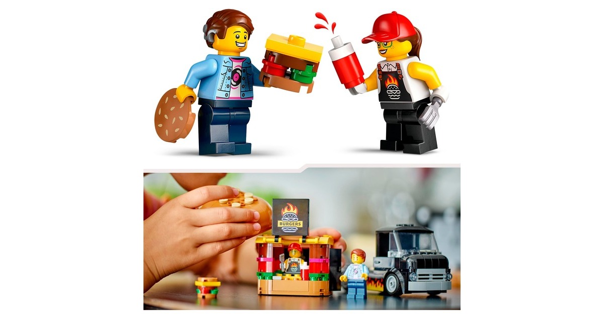 LEGO 60404 City Burger-Truck, Konstruktionsspielzeug