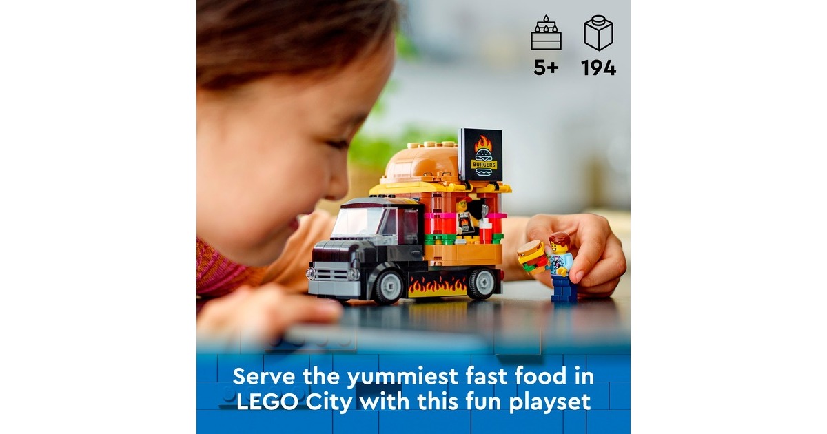LEGO 60404 City Burger-Truck, Konstruktionsspielzeug