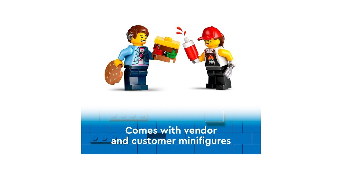 LEGO 60404 City Burger-Truck, Konstruktionsspielzeug