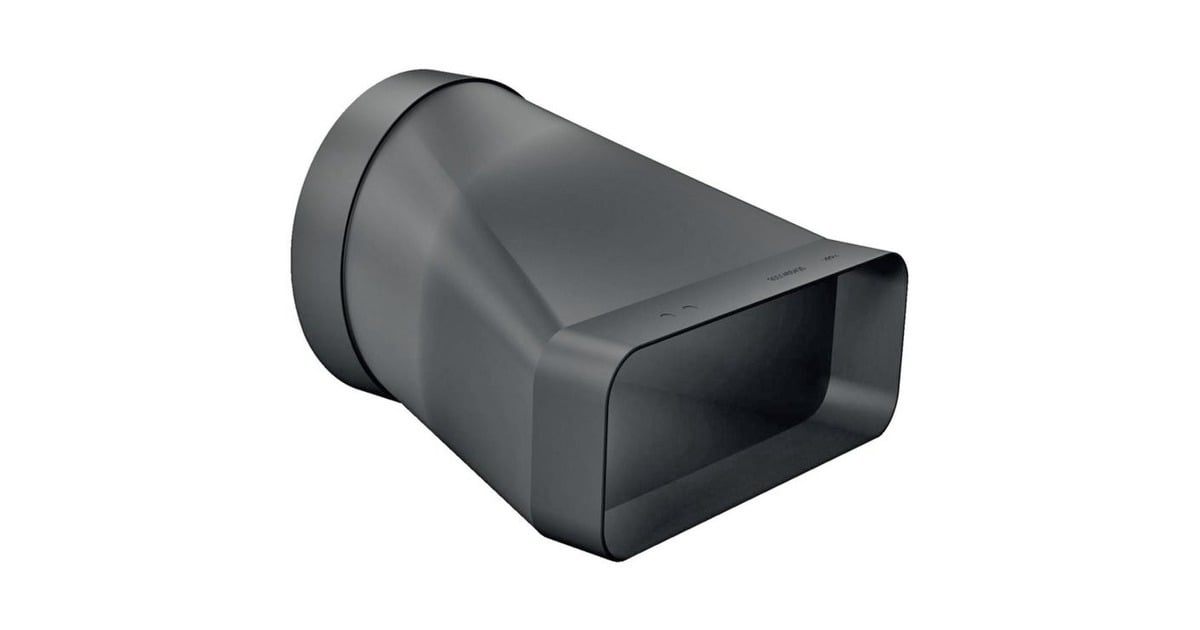 Bosch Home Adapterstück HEZ9VDSI0, Ø 150mm, Rohr schwarz, rund>flach ...