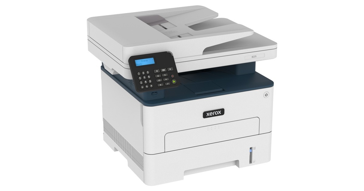 Xerox B225, Multifunktionsdrucker grau/blau, USB, LAN, WLAN, Scan, Kopie