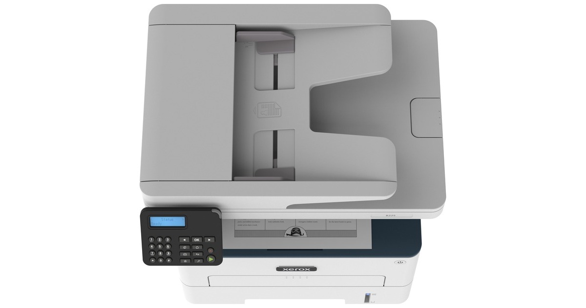 Xerox B225, Multifunktionsdrucker grau/blau, USB, LAN, WLAN, Scan, Kopie