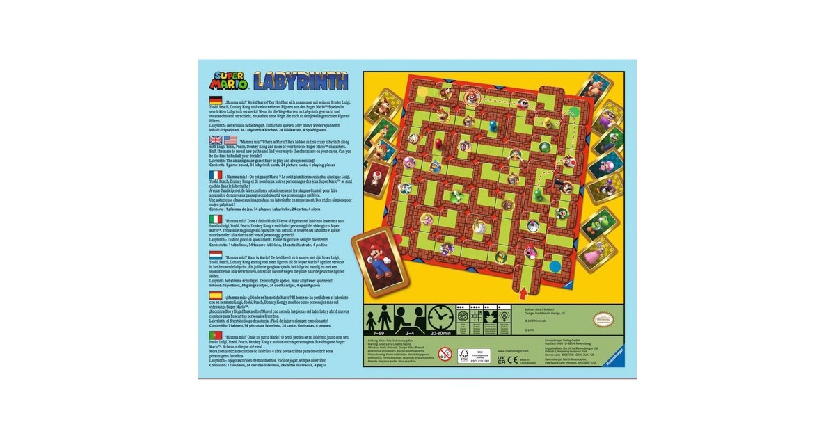 Ravensburger Super Mario Labyrinth, Brettspiel