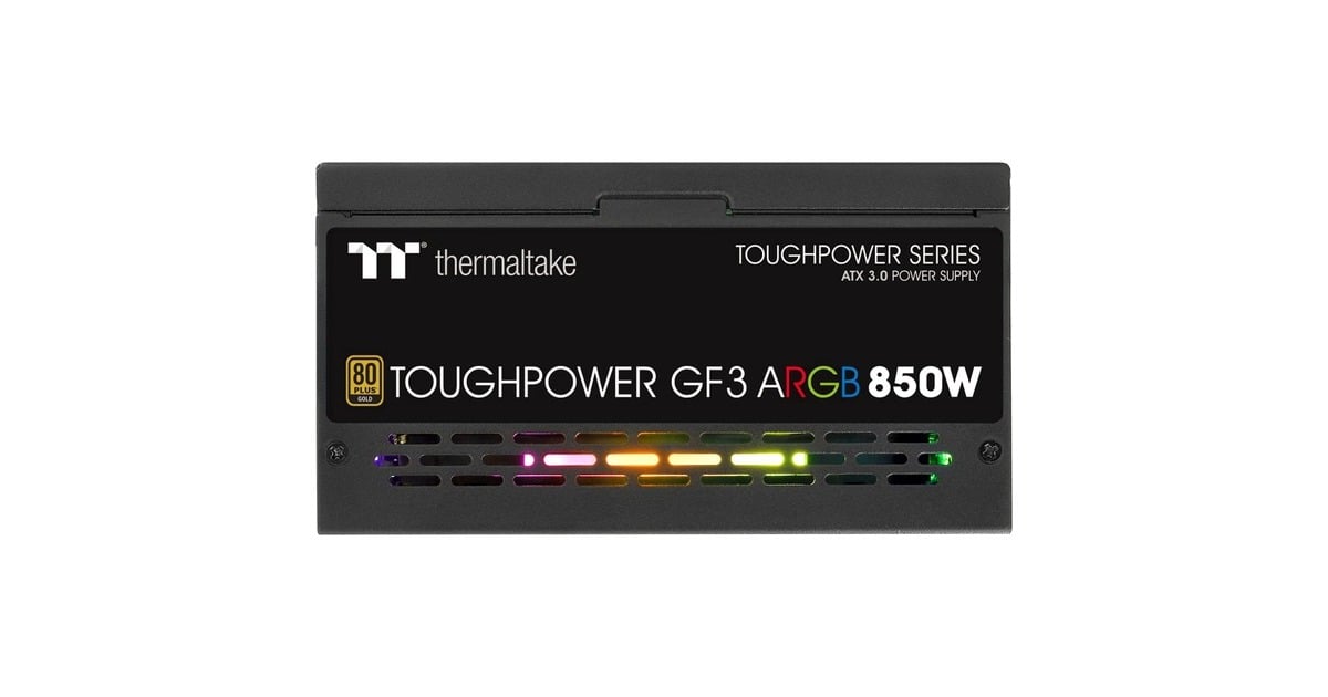 Thermaltake Toughpower GF3 ARGB 850W Gold, PC-Netzteil schwarz, 5x PCIe, Kabel-Management, 850 Watt