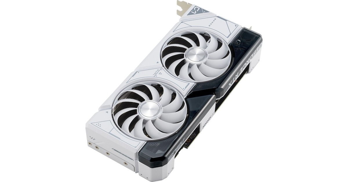 ASUS GeForce RTX 4070 SUPER DUAL OC WHITE, Grafikkarte weiß, DLSS 3, 3x ...