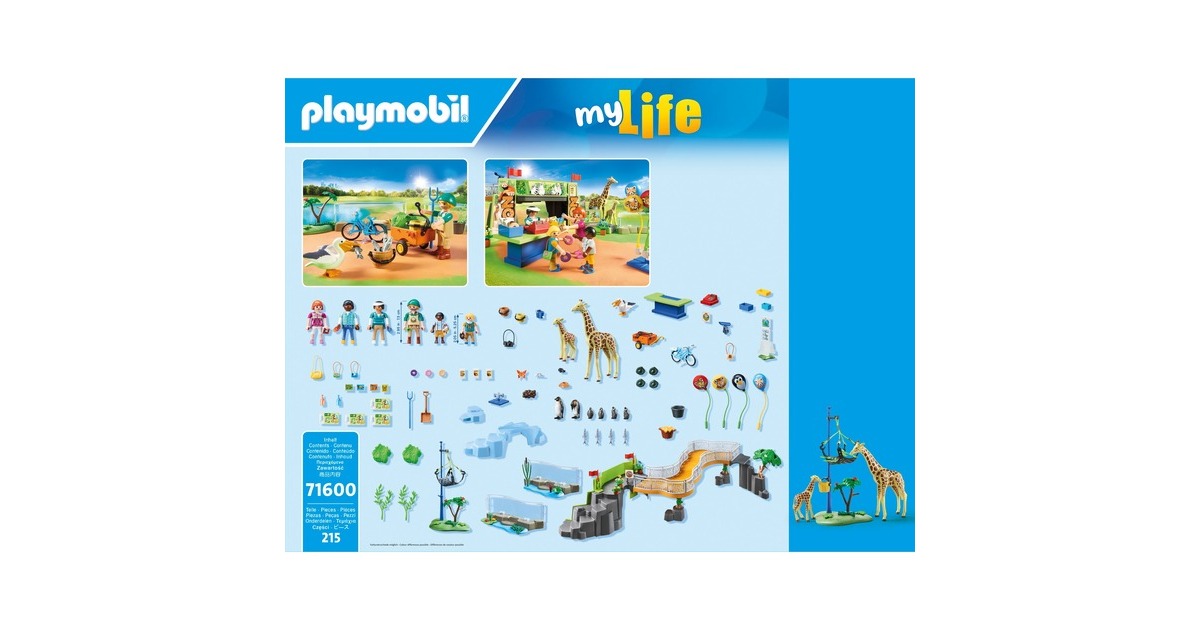 PLAYMOBIL 71600 My Life Mein großer Erlebnis-Zoo, Konstruktionsspielzeug
