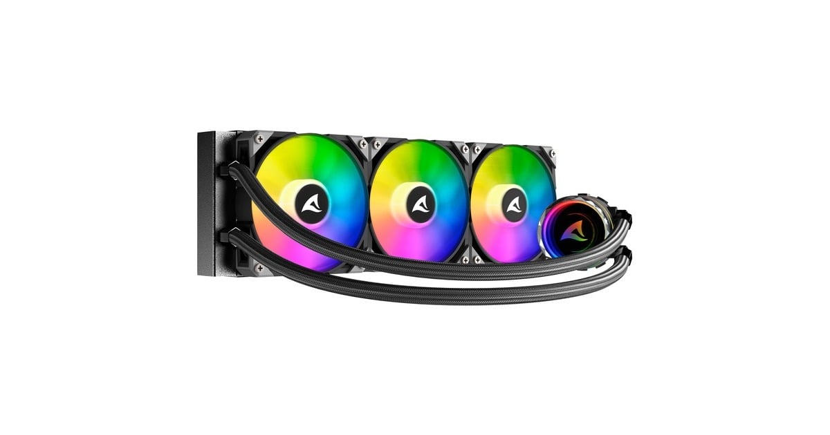 Sharkoon S90 RGB AIO 360mm, Wasserkühlung schwarz