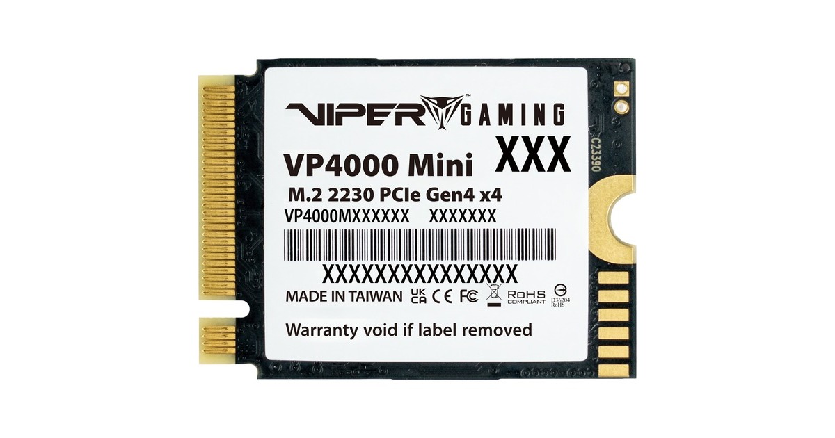 Patriot Viper VP400 Mini 1 TB, SSD PCIe 4.0 x4, NVMe, M.2 2230