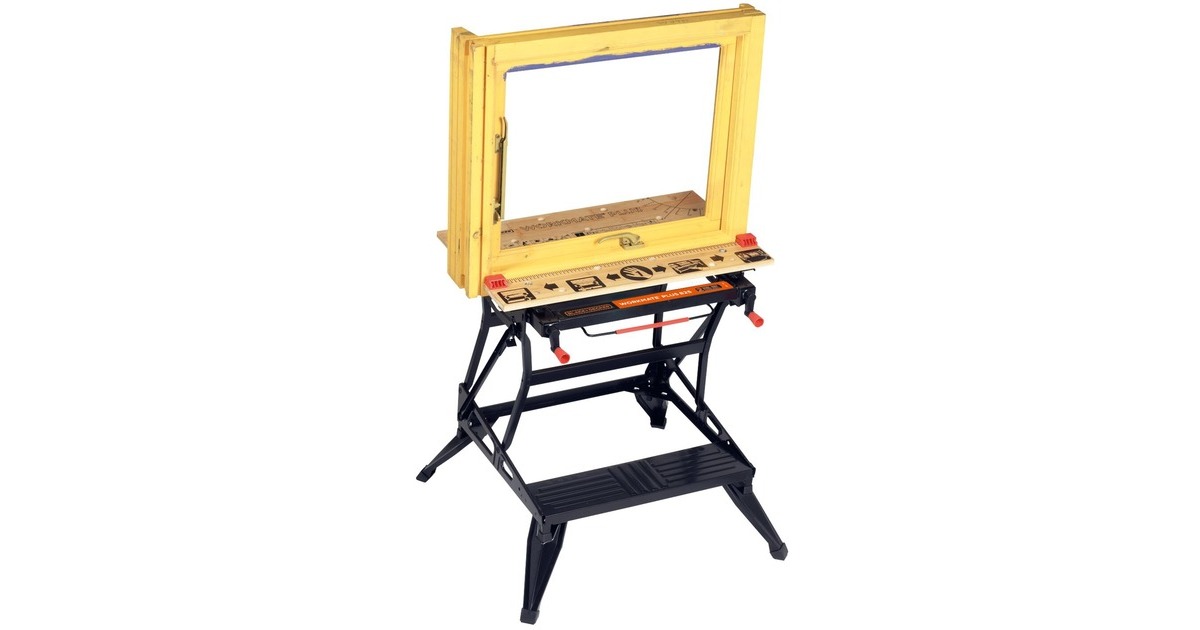 BLACK+DECKER Workmate WM825, Werkbank schwarz/braun