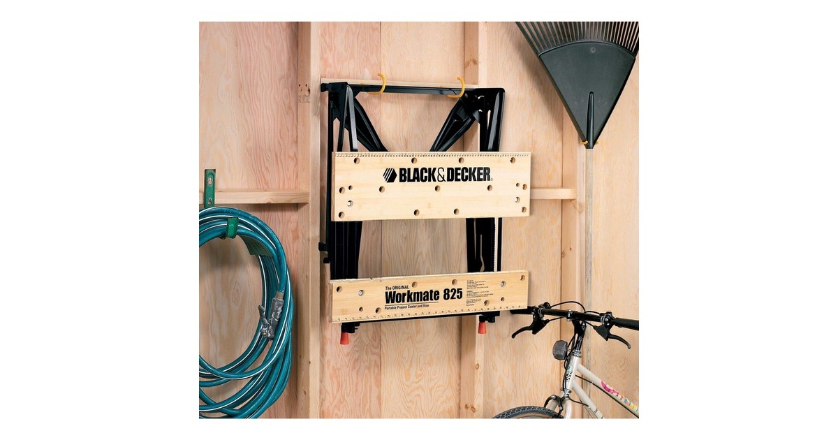 BLACK+DECKER Workmate WM825, Werkbank schwarz/braun