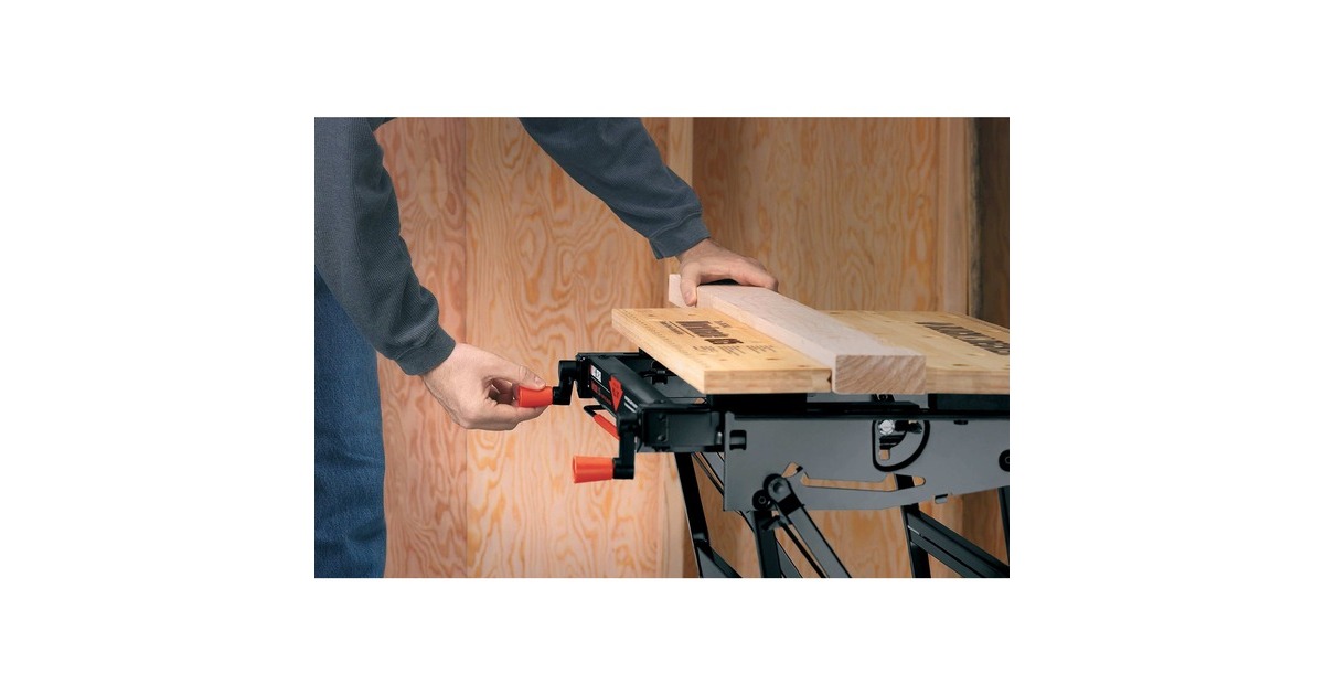 BLACK+DECKER Workmate WM825, Werkbank schwarz/braun